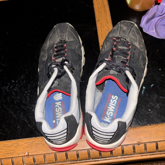 K-Swiss | Shoes | Kswiss Black And Red Athletic Shoes | Poshmark